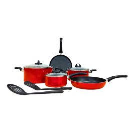 Premier 10PCS Non-Stick Cookware Set – Heat-Resistant Handles ...